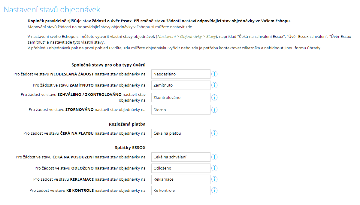 Shoptet | ESSOX – Spotřebitelské financování